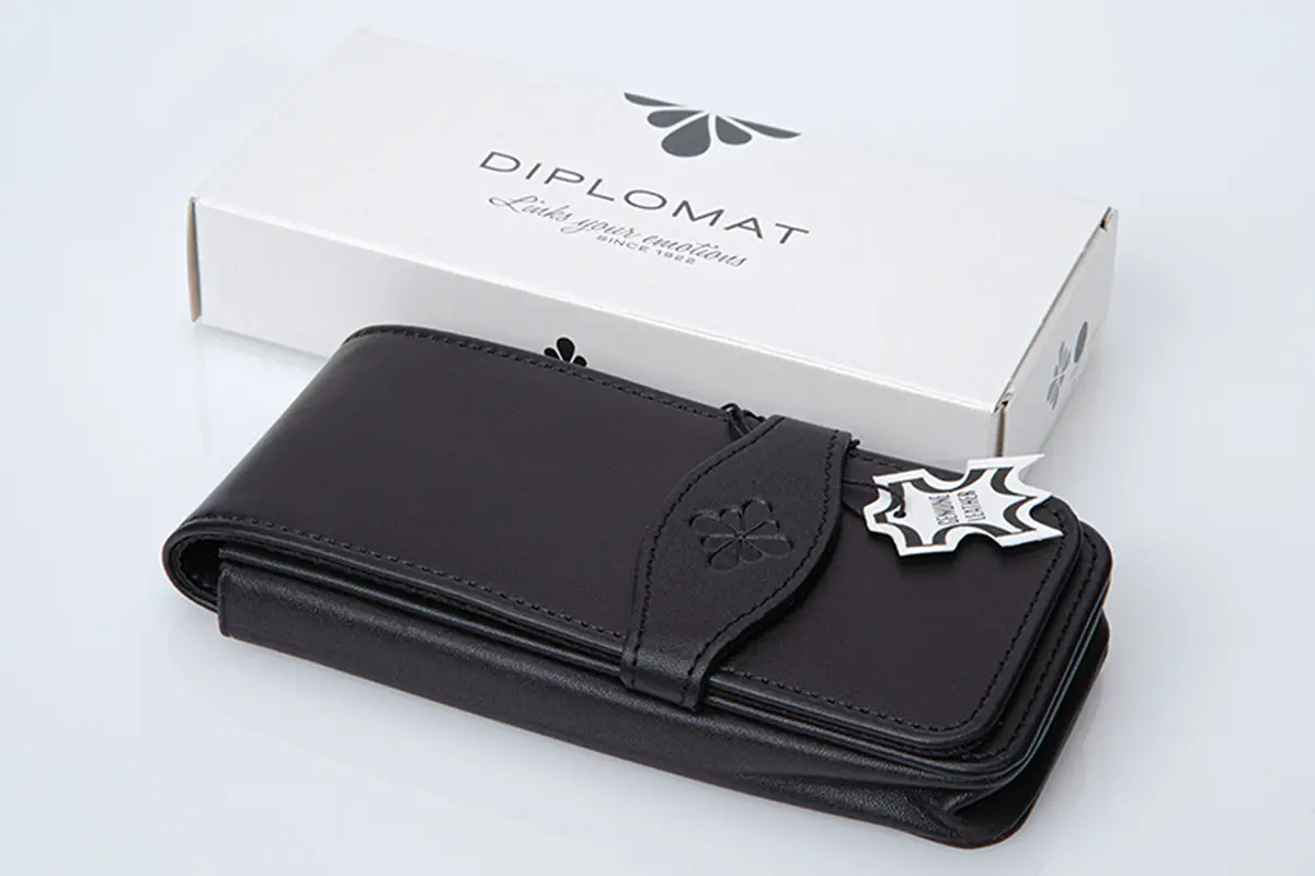 Leather pen case for four pens - Diplomat Pen